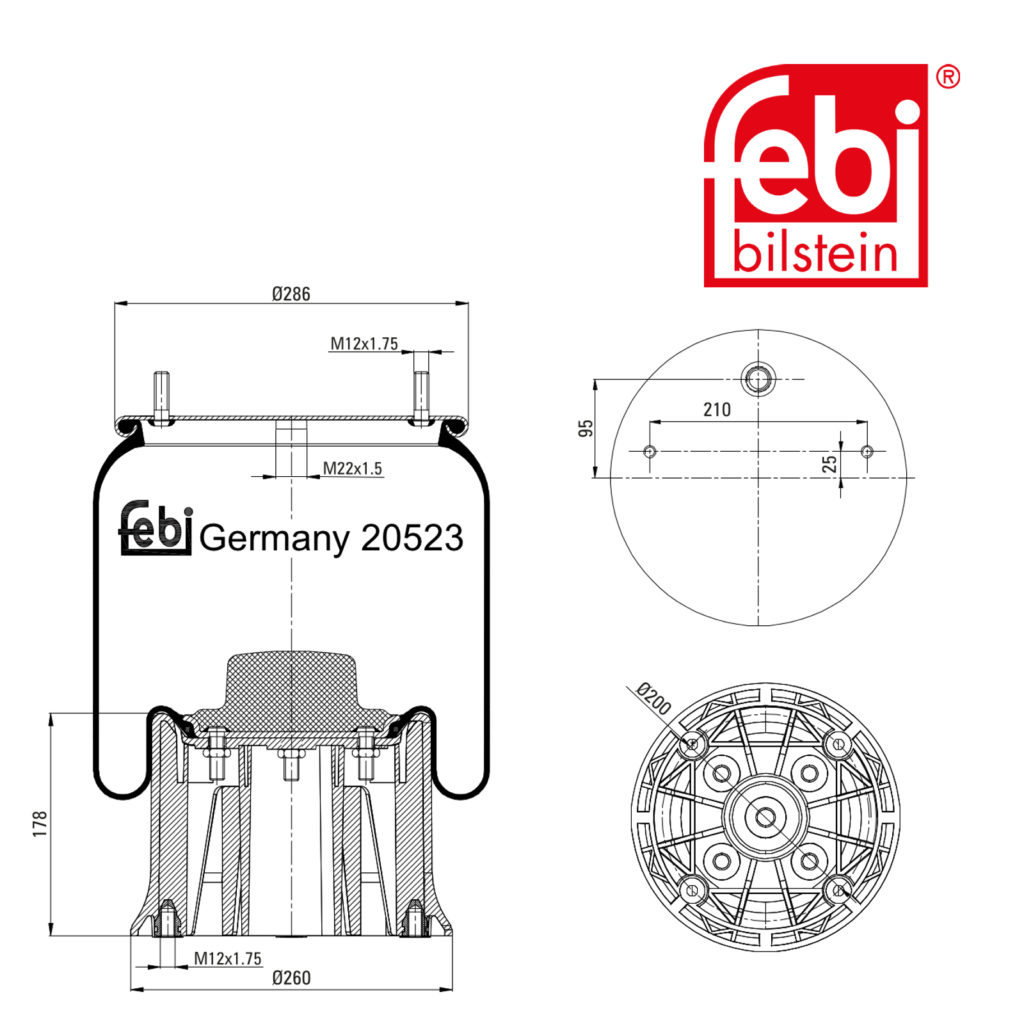 AIR SPRING (3229003100) - LPM TRUCK PARTS