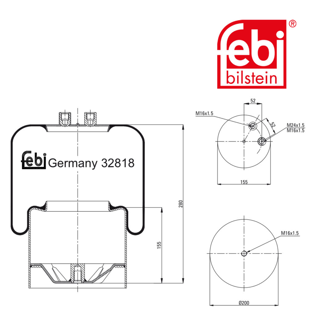 AIR SPRING (9423202921) - LPM TRUCK PARTS