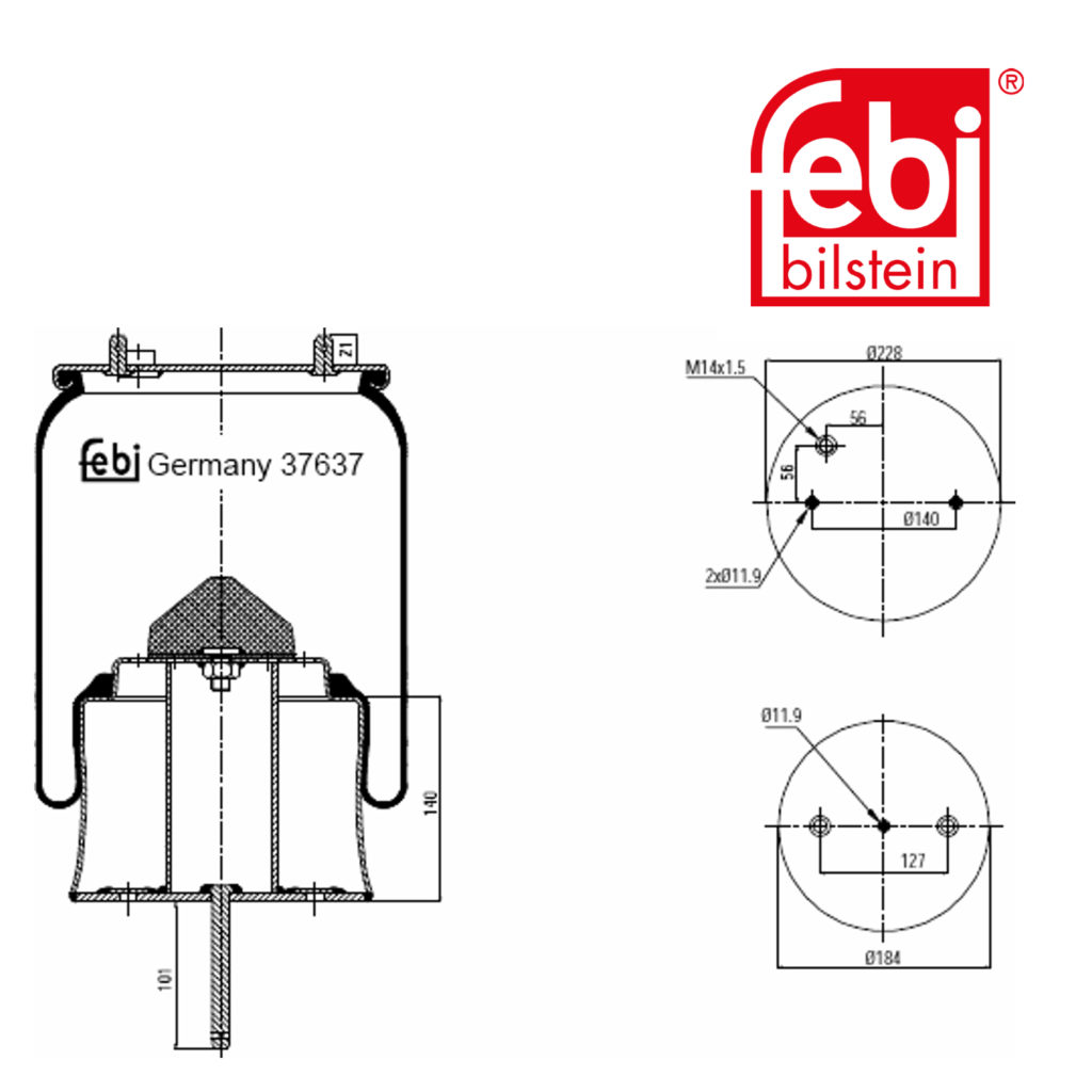AIR SPRING (1440304) - LPM TRUCK PARTS